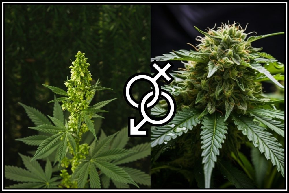 Erkennen des Geschlechts von Cannabis: Wie man männliche und weibliche Pflanzen erkennt